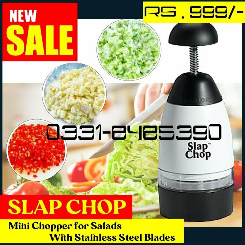 Slap Chop Slicer with Stainless Steel Blades Vegetable Chop