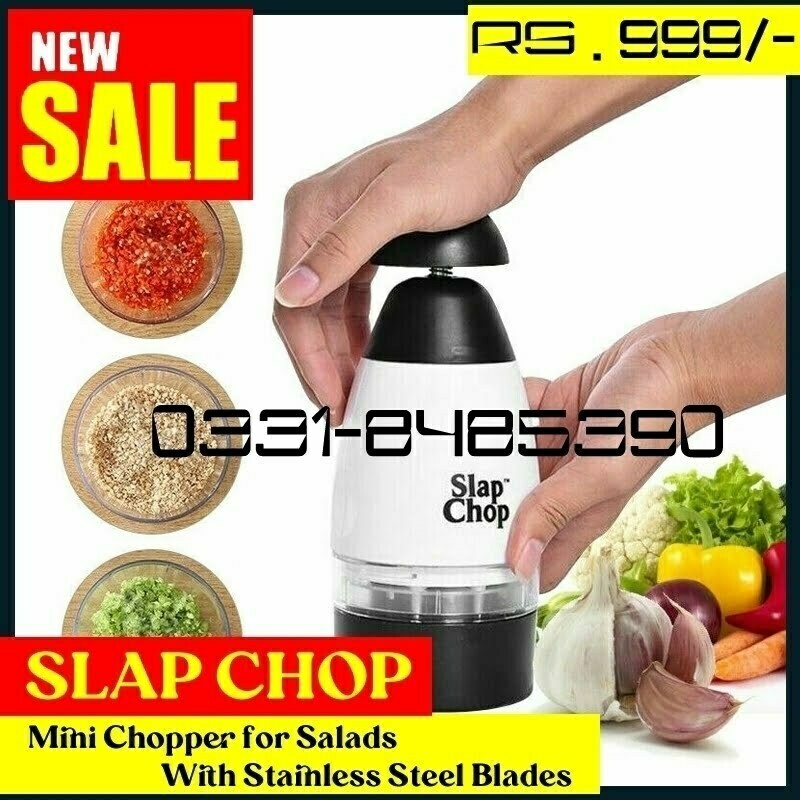 Slap Chop Slicer with Stainless Steel Blades Vegetable Chop